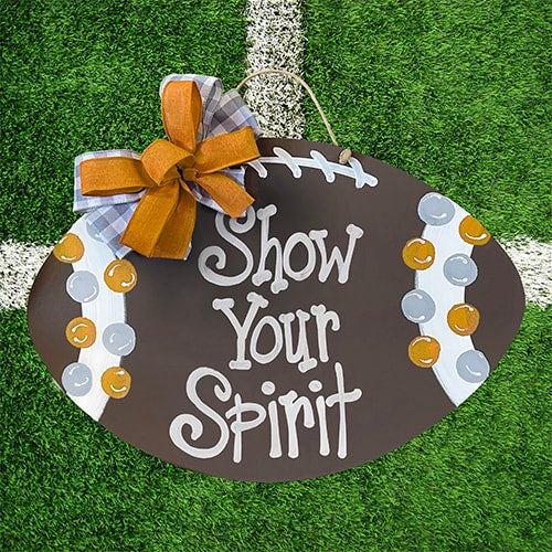 Custom Football Door Hanger | Football Sign | Football Decor | College ...
