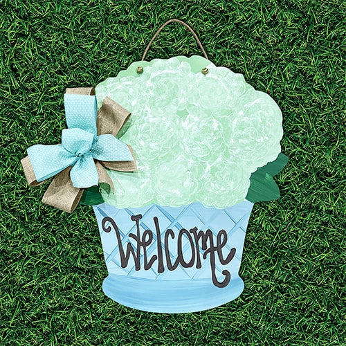 Spring Watering Can Door Hanger | Hydrangea Door Hanger | Front Door ...